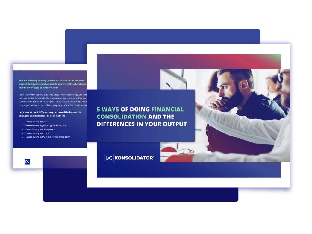 5 Ways of Doing Financial Consolidation | Guides | Konsolidator